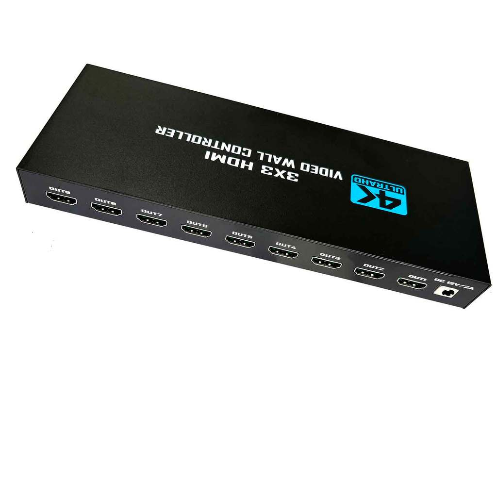 4K 3X3 HDMI Video Wall Controller DVI Wall Controller Screen Splicing ...