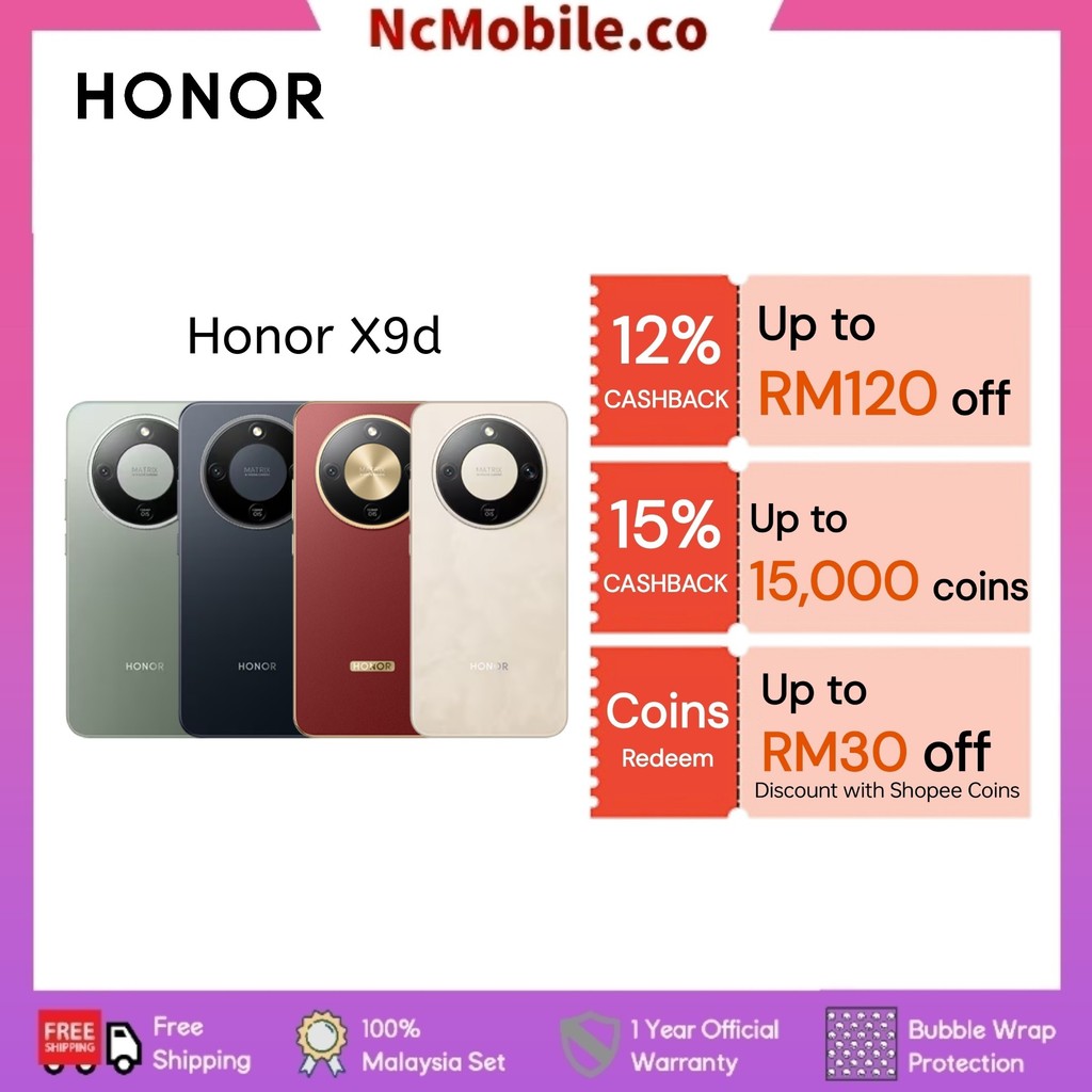HONOR X9d 5G (12+256GB/12+512GB) IP69K Water Resistance l 8300mAH Large ...