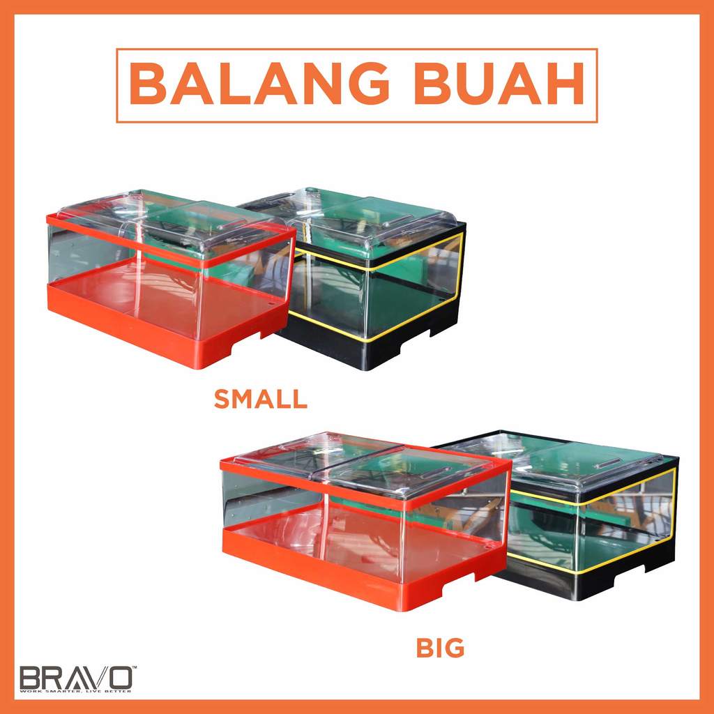Balang Buah Balang Buah Potong Acrylic Fruit Case Bekas Buah-buahan ...
