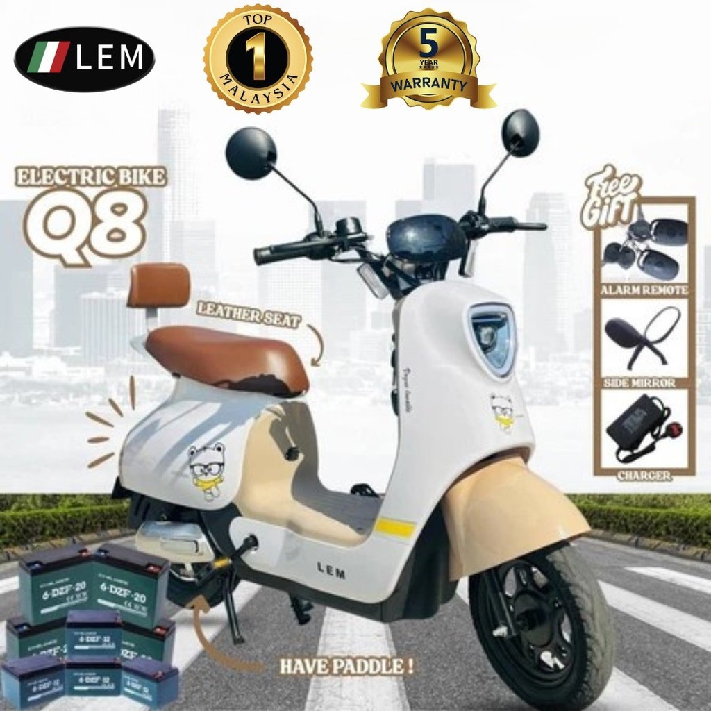 ★LEM★ 2026 SCOOTER ELECTRIC SIAP PASANG Electric Bicycle rechargeable ...