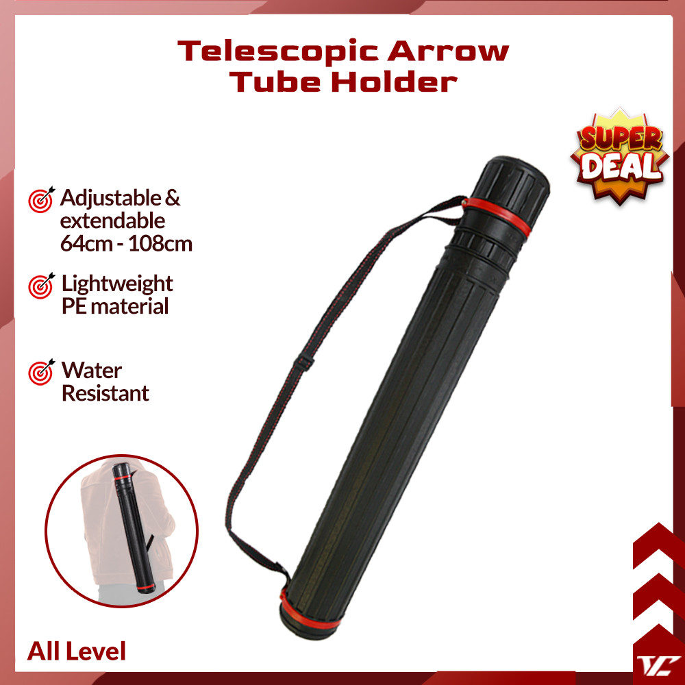V Club Archery Telescopic Arrow Tube Holder - ID7.3cm - Adjustable ...