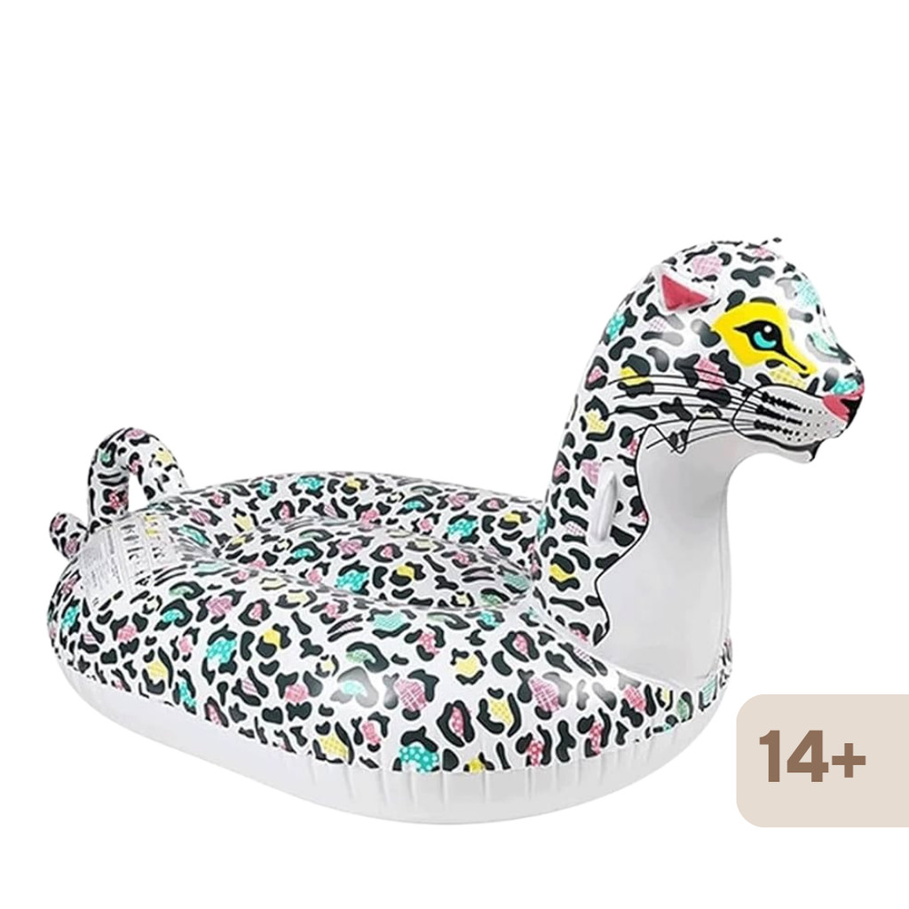 AirMyFun Massive Inflatable Leopard Pool Float (200 x 100 x 100cm ...