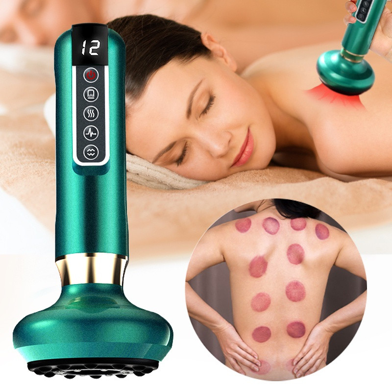 12 Level Electric Vacuum Cupping Massager Body Guasha Scraping Anti ...
