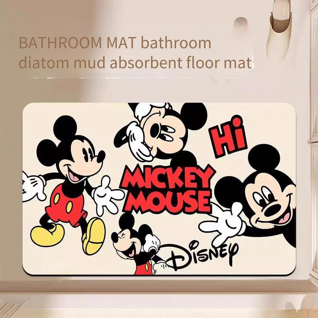 Cartoon Cartoon Mickey Bathroom Floor Mat Mickey Mouse Absorb Water ...
