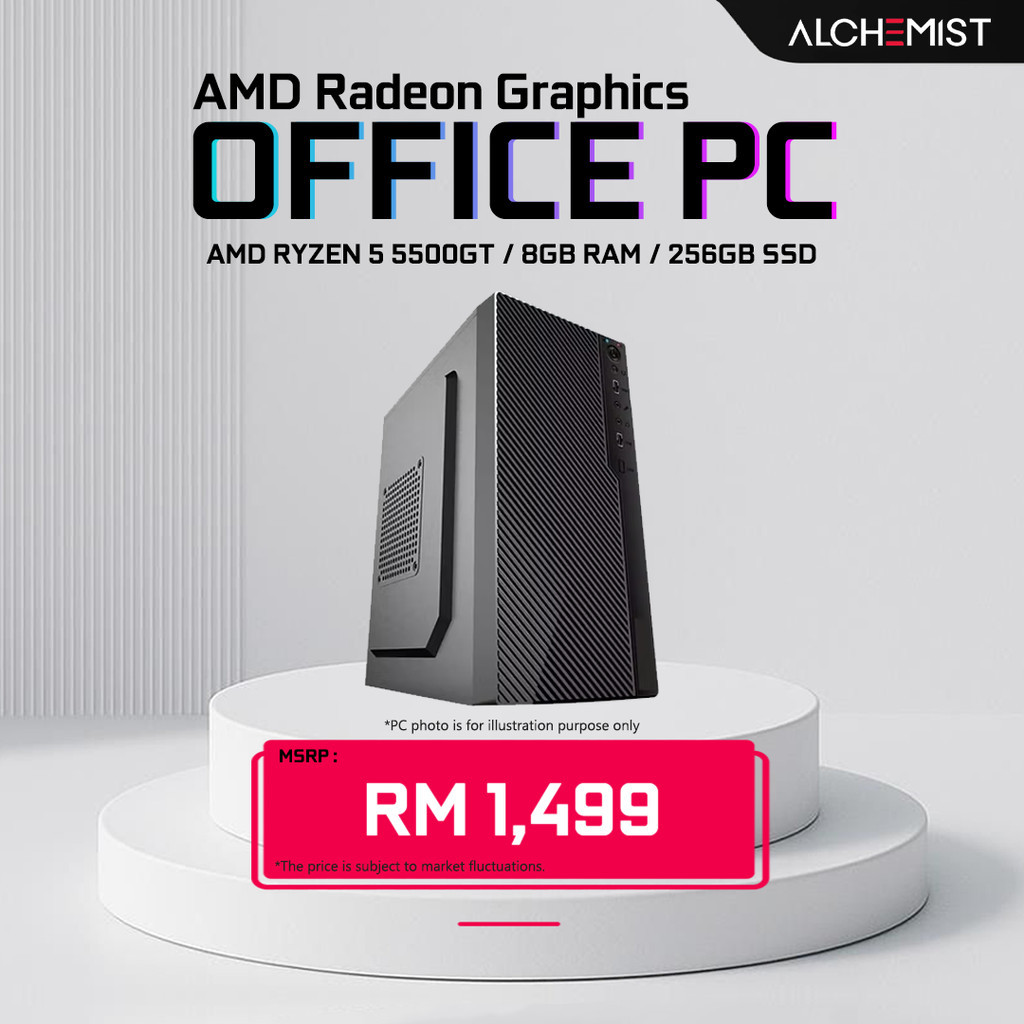 ALCHEMIST IT OFFICE PC PACKAGE (AMD RYZEN 5 5500GT / AMD RADEON ...