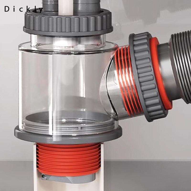 [Dickly] Integrated Sink Drain Pipe Flexible Connector Large Opening ...