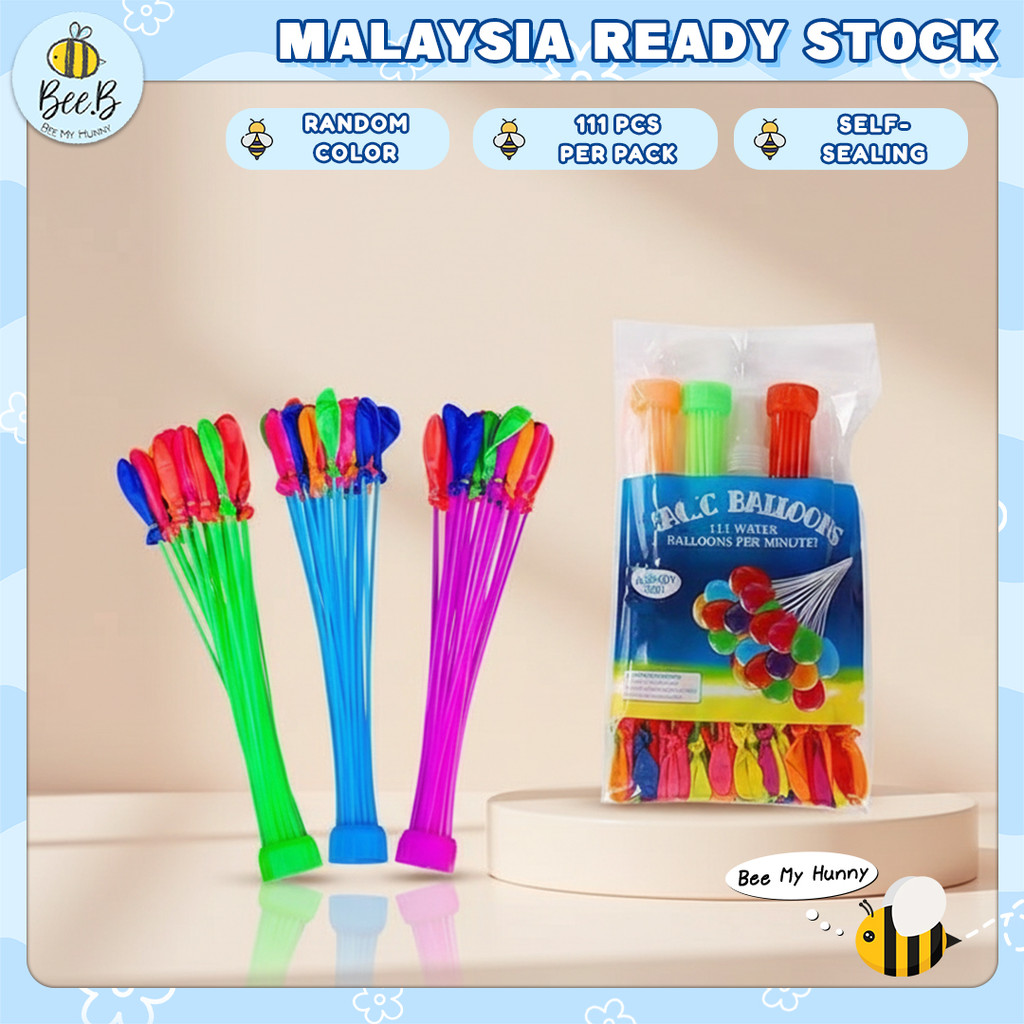 111 Pcs Children's Outdoor Party Quick Fill Self Sealing Balloon Fun ...