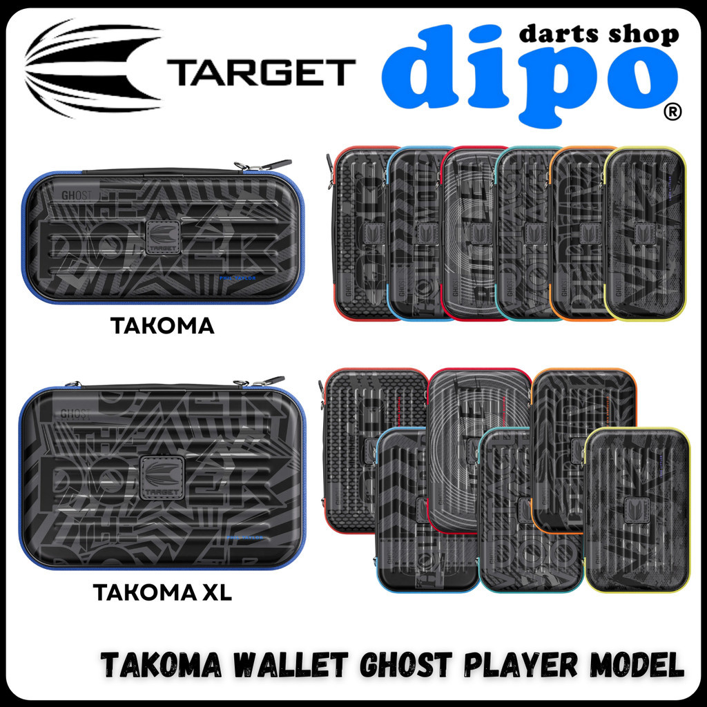 TARGET TAKOMA WALLET GHOST PLAYER MODEL - TARGET Darts Case | Shopee ...