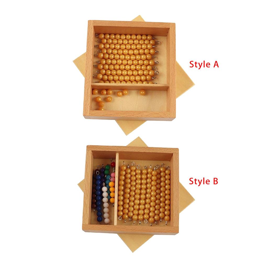 Koolsoo Montessori Bead Material Set Bead Sorting Stacking Toy Hand Eye ...