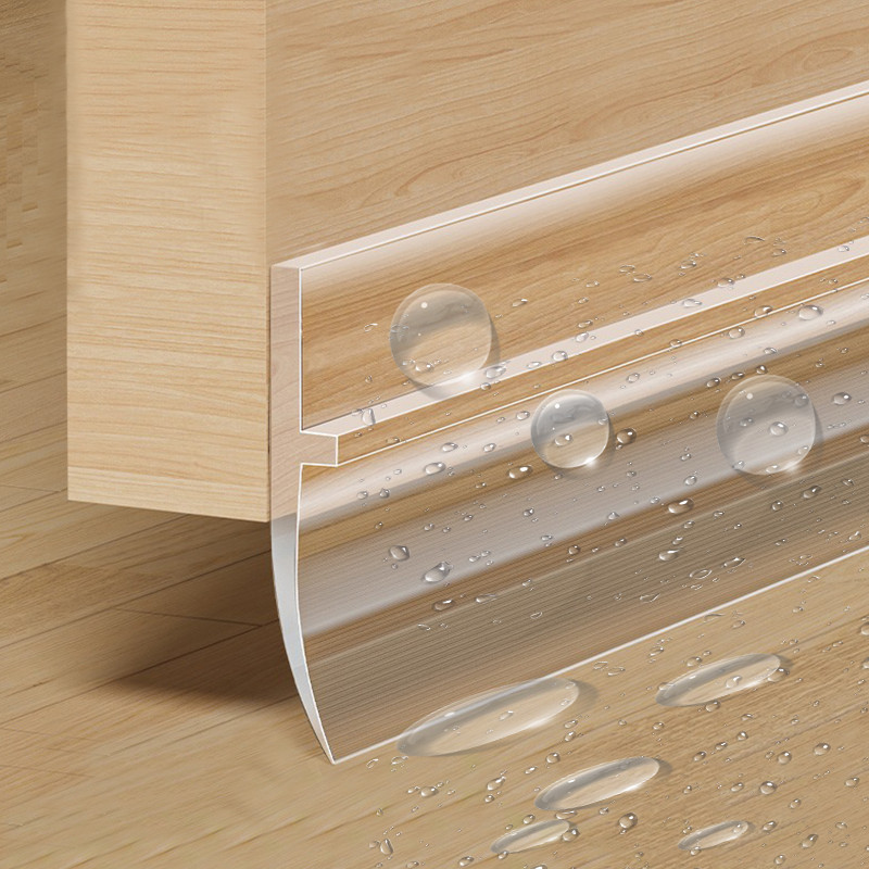 Bathroom Waterproof Baffle Toilet Bathroom Partition Glass Door Bottom ...