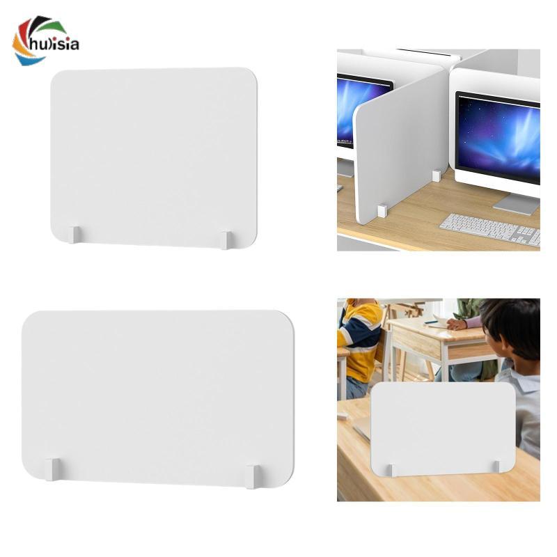 [chulisia] PVC Desktop Partition Panel Board Guard Shield Barrier White ...