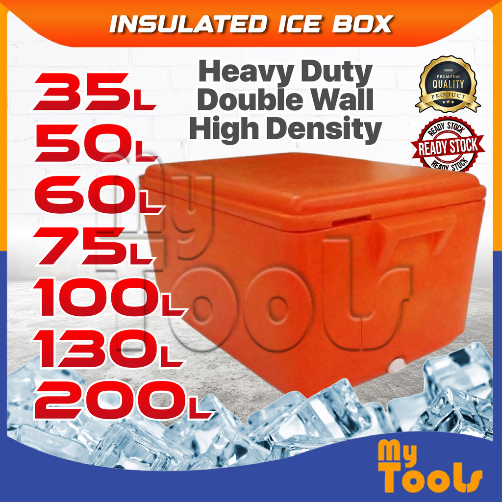 Mytools Insulated Plastic Ice Cooler Box Bucket Ice Box 35L 50L 60L 75L ...