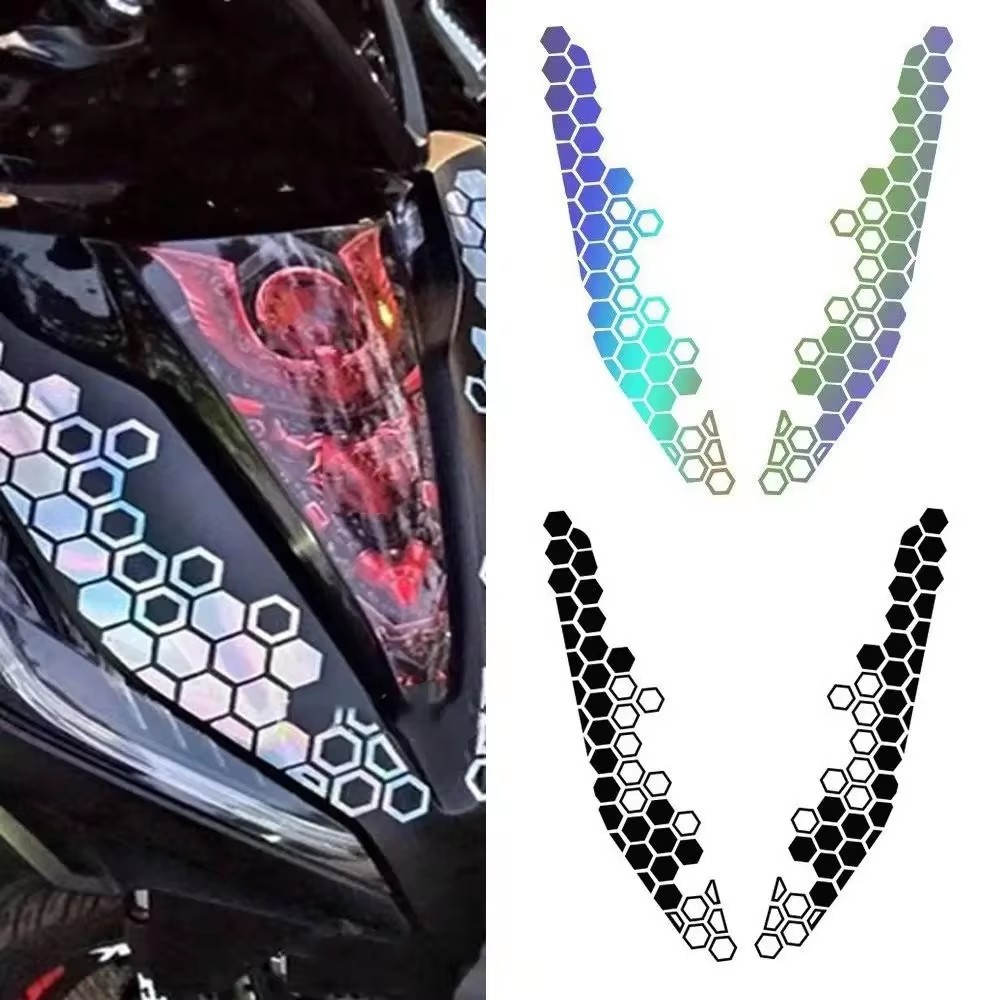 Honeycomb Shape Garland Motorcycle Sticker Hexagonal Honeycomb ...