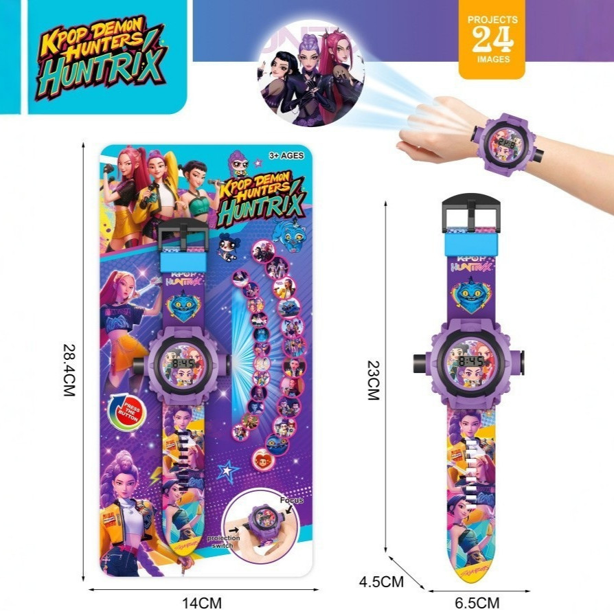 Projector Watch KPop Demon Hunters Rumi Zoey Mira Watches Collection ...