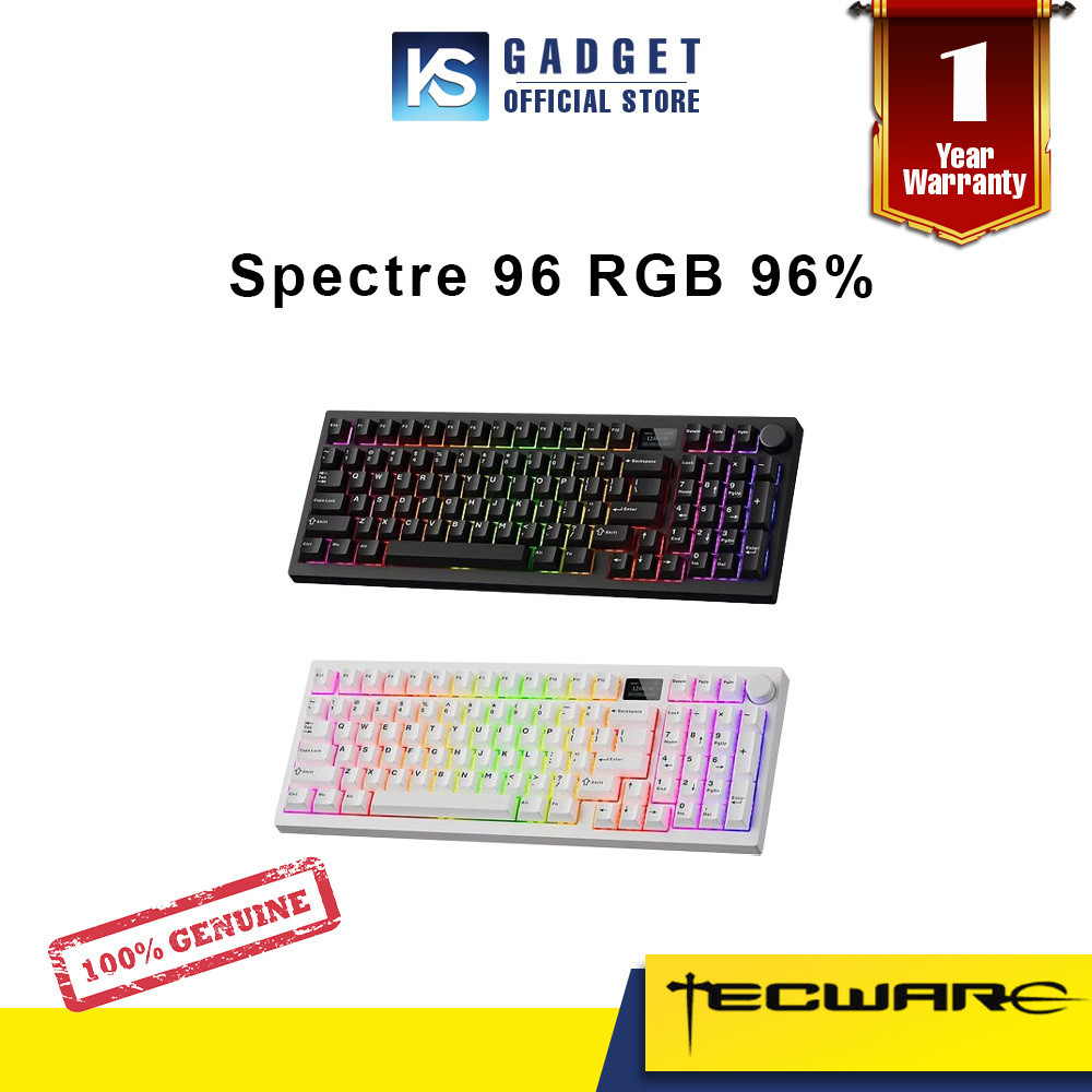 TECWARE Spectre 96 RGB 96% Mechanical Gaming Keyboard with Customizable ...
