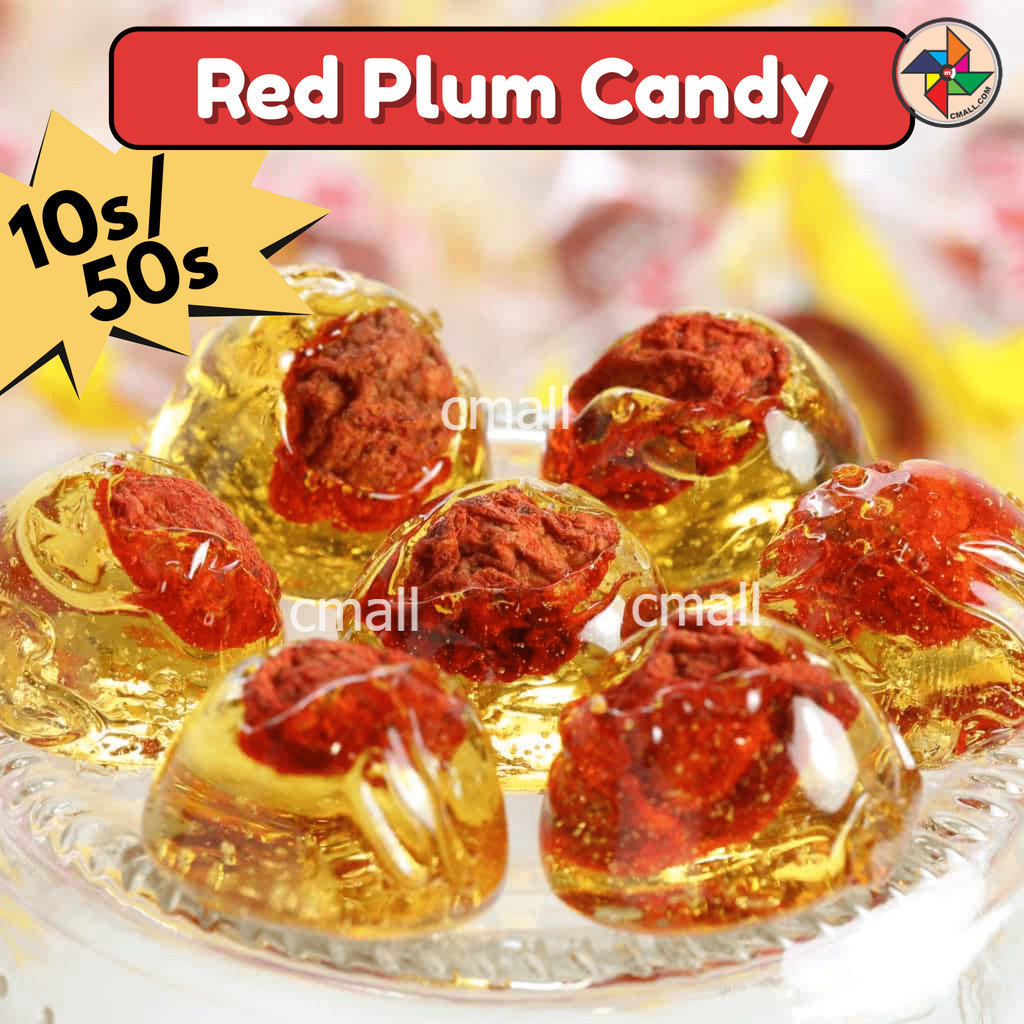 [HALAL] Jomei Plum Asam Manis Red Plum Candy 10s/50s Sugar Coated Candy ...