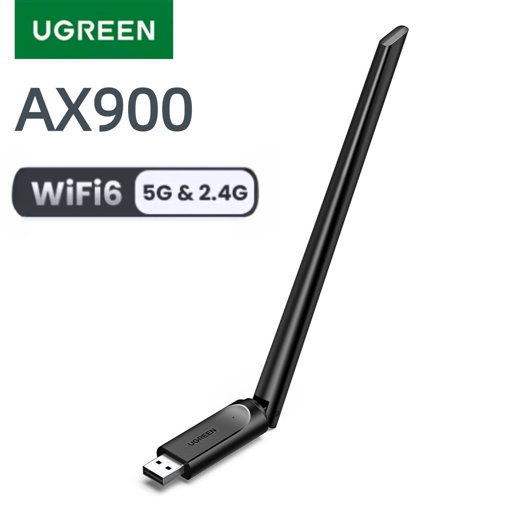 UGREEN Wireless WiFi Adapter AX900 Wi-Fi 6 2.4G&2.5G Bluetooth 5.4 USB ...