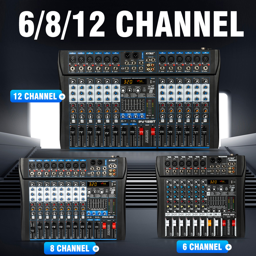 Mixer-6/8/12-channel professional audio mixer with built-in 320 DSP ...