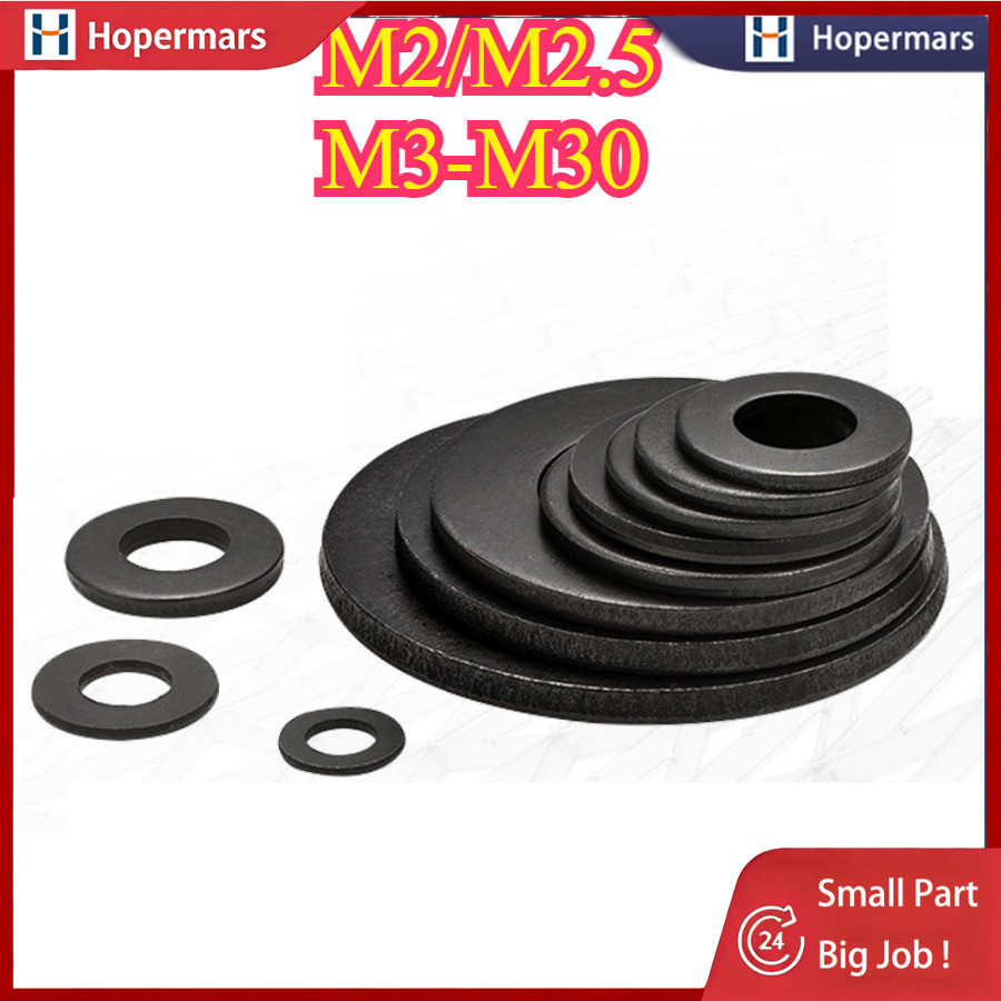 High Tensile HT Flat Washer Grade 8 (Black) Washer M2/M2.5/M3-M30 (HA ...