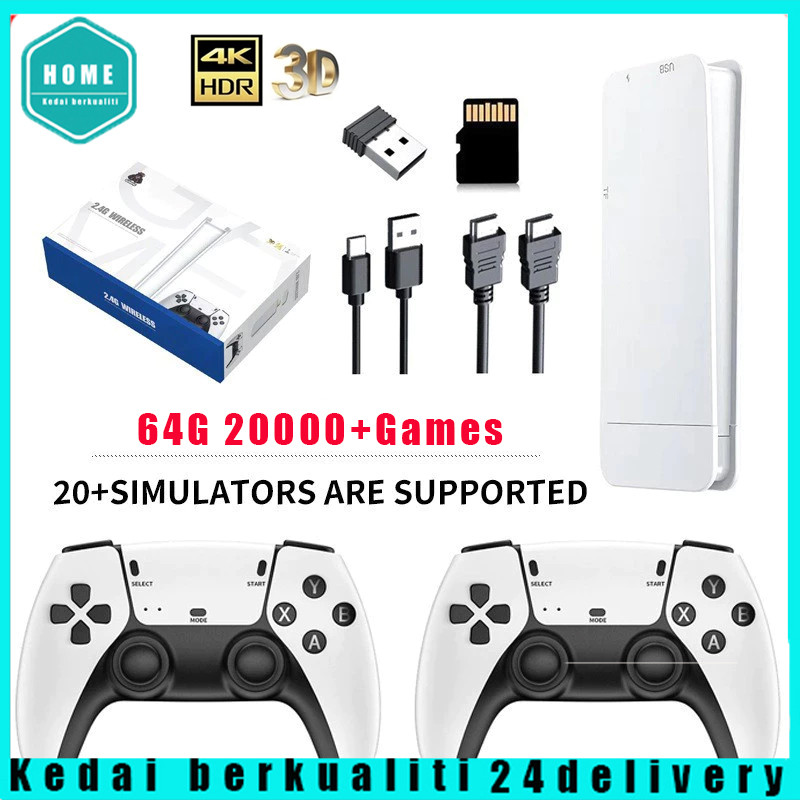 M15 Wireless 2.4G HD Arcade Mini Game Machine Retro Handle Home Game ...