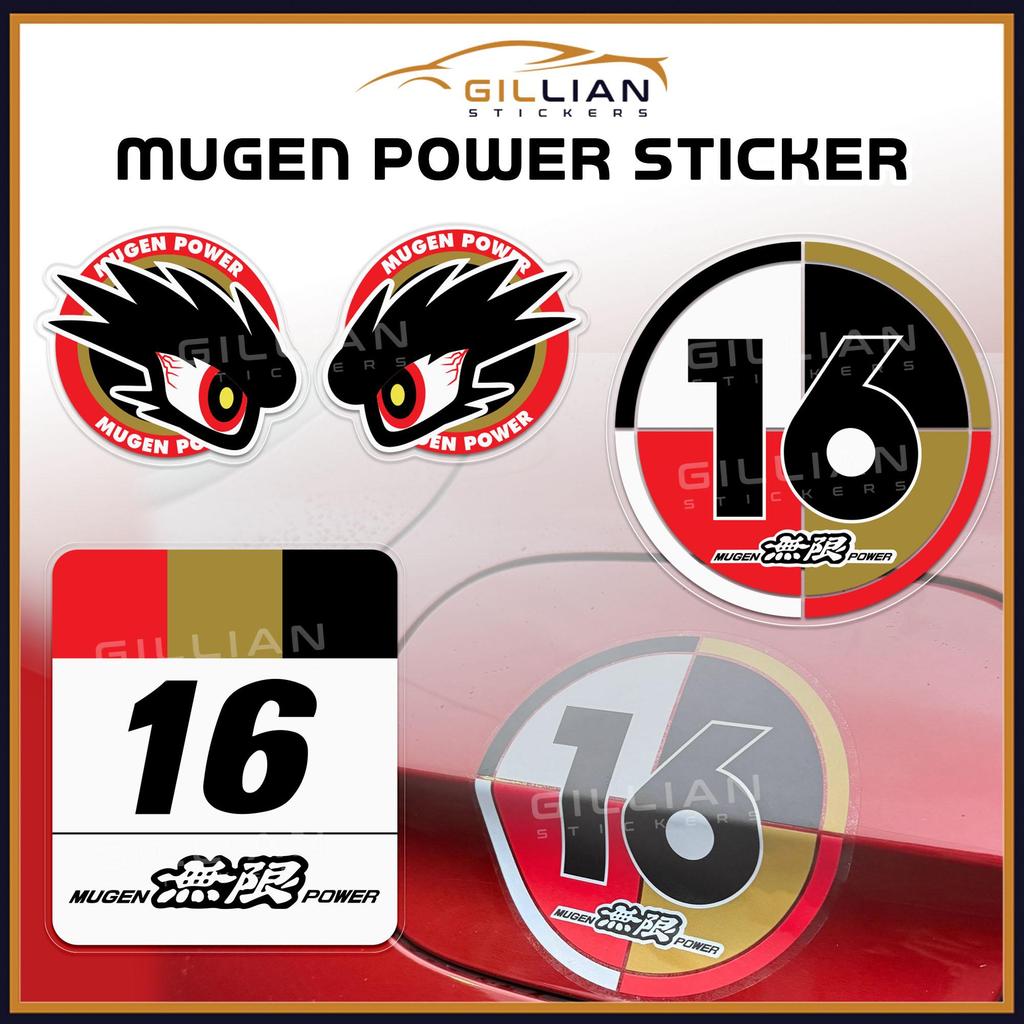 Mugen Power Car Sticker Waterproof Vinyl Decal for Honda / JDM Cars ...