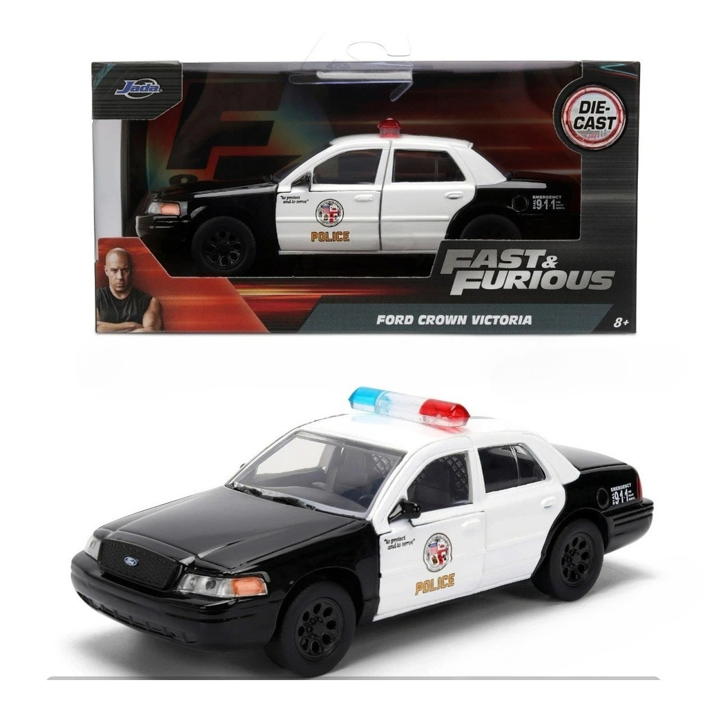 Jada 1:32 Scale Fast & Furious Ford Crown Victoria Diecast Police Car ...