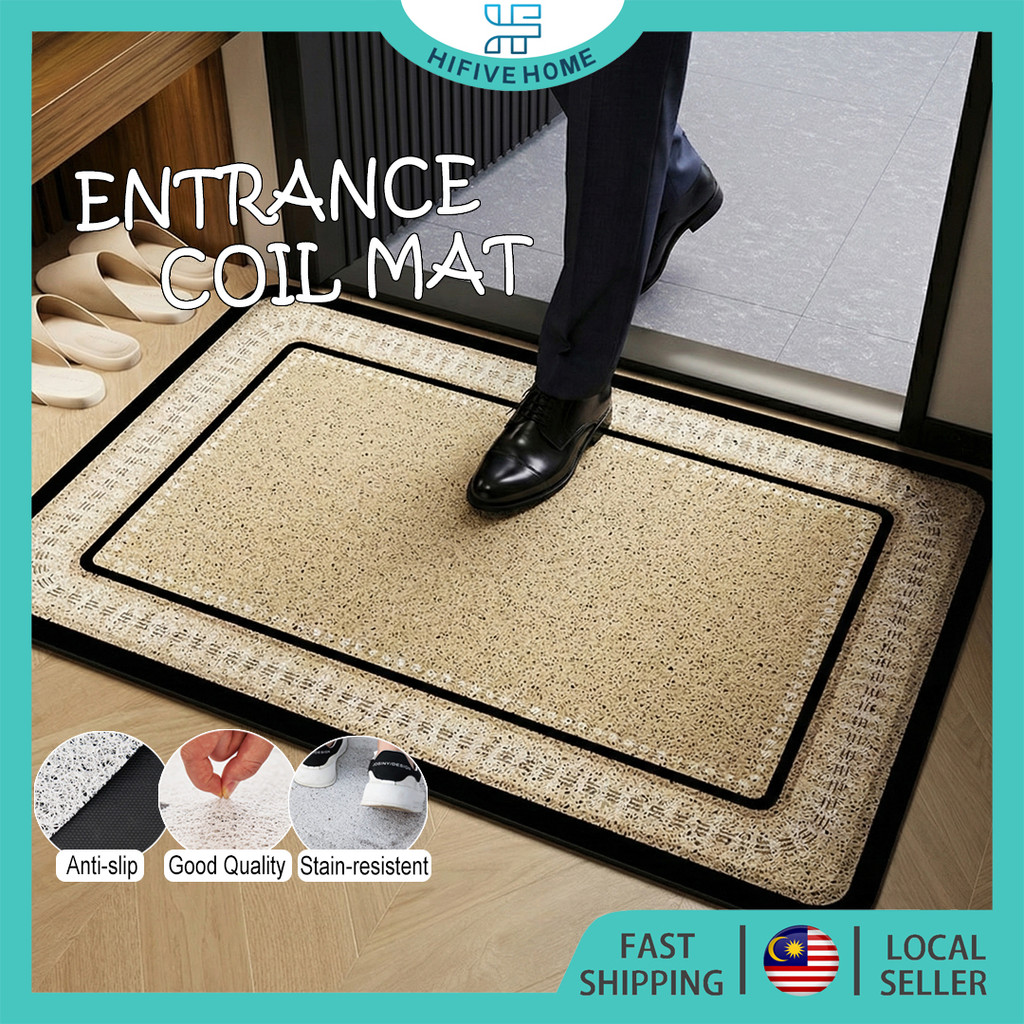 PVC Coil Mat Door Mat Entrance Anti Slip Floor Mat Waterproof Dust Trap ...