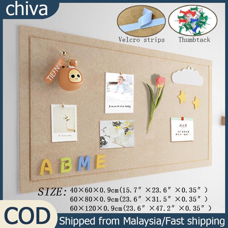 60*120cm Felt Bulletin Board Wall Decorative Felt Board Photo Wall ...