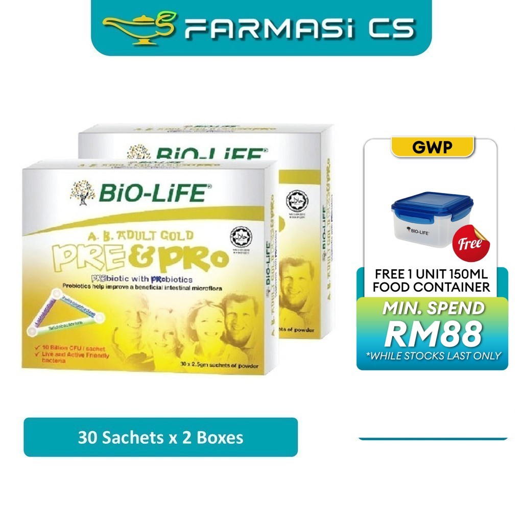 PROMO Bio-Life AB Adult Gold Pre & Pro 30s x 2 (TWIN) EXP:06/2027 [Bio ...