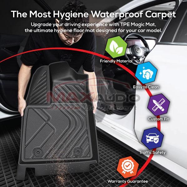 5-Yrs Warranty MAGIC MAT TPE Car Mat Waterproof Anti Slip Carpet Karpet ...