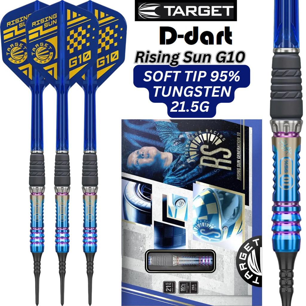 TARGET SOFT TIP DARTS - 21.5G Japan Rising Sun G10 Soft Tip (Haruki ...