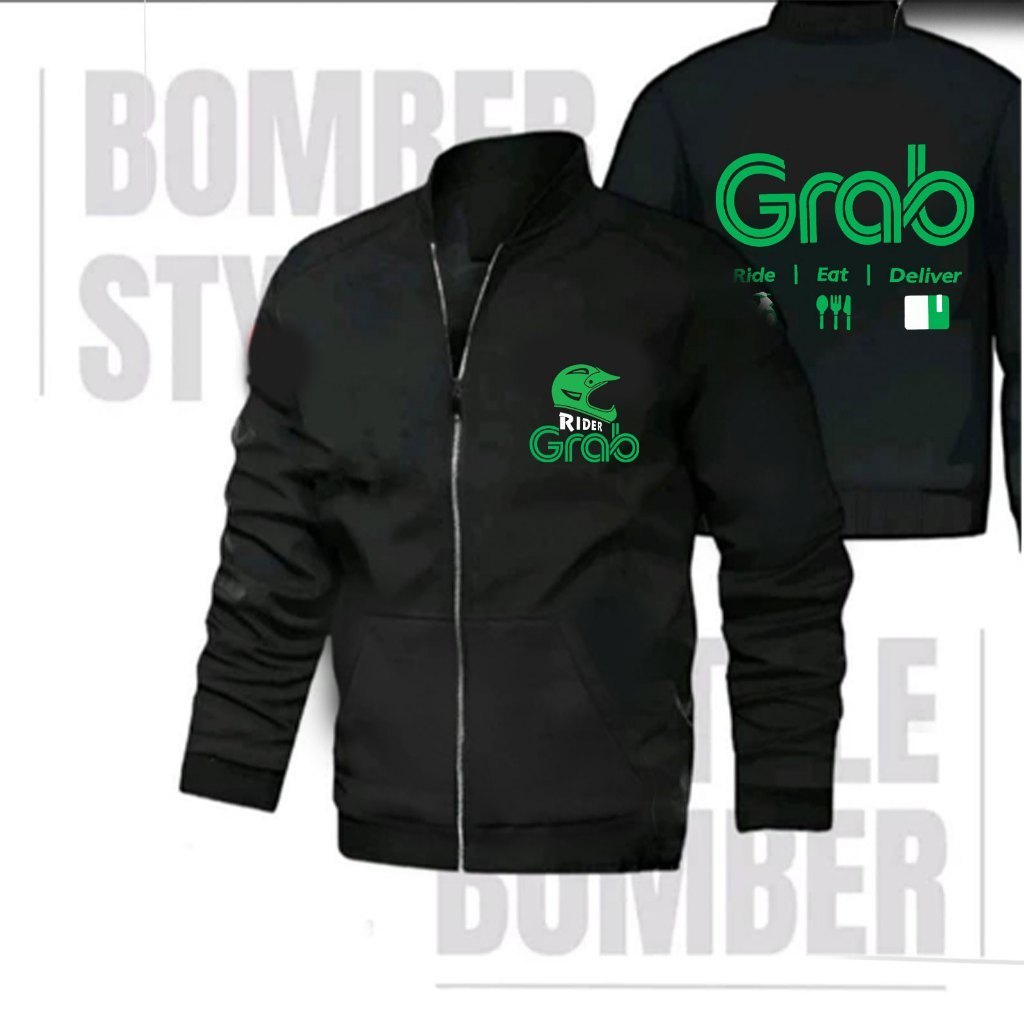 Grab Team Hoodie Jacket | Comfortable Zip-Up Sweatshirt Soft Fabric ...