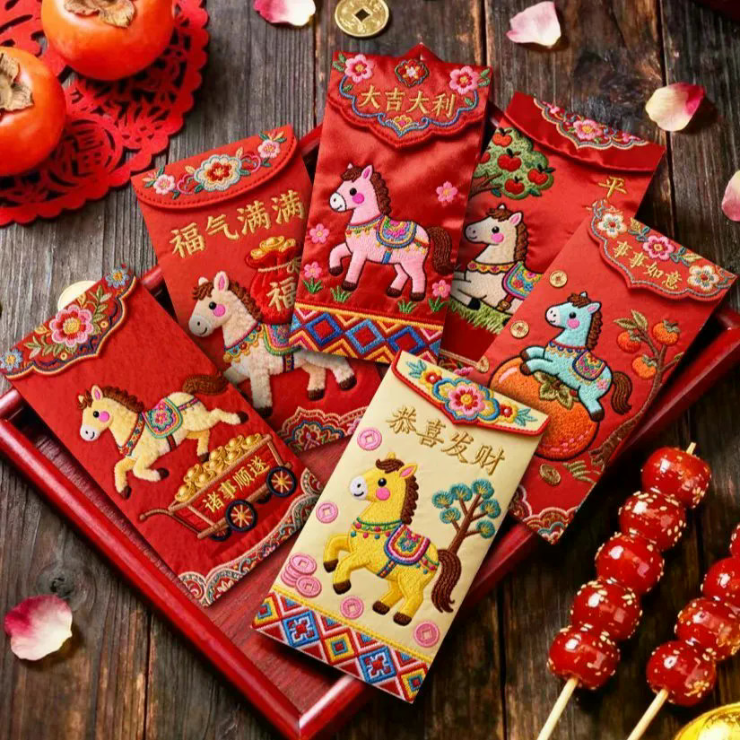2026 TikTok Hot-selling Red Envelopes for the Year of the Horse Cartoon ...