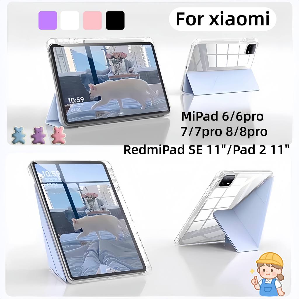 Slim Y-Folding Cover With Stand For Redmi Pad SE 11