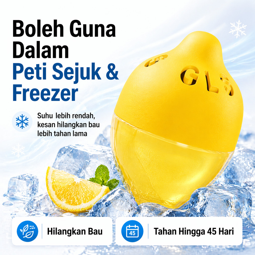Fridge Deodorizer Egg Natural Odor Remover Long Lasting Freshener Safe ...