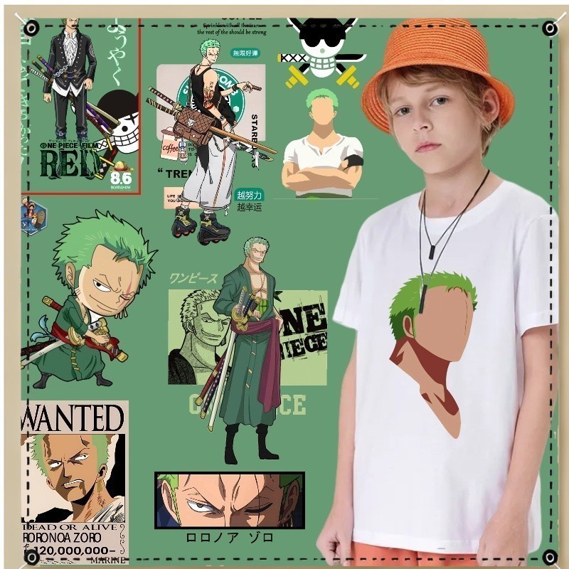UV56 New ONE PIECE series zoro character ironing heat transfer clothing ...