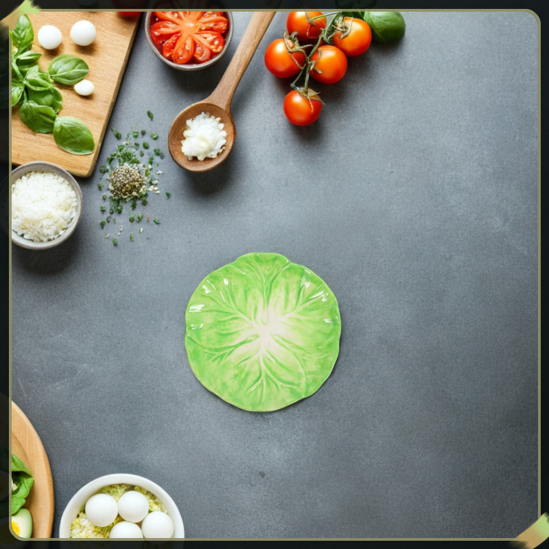 🎤 Pinggan Motif Kobis untuk Hidangan Salad Pencuci Mulut 5pcs | Shopee ...