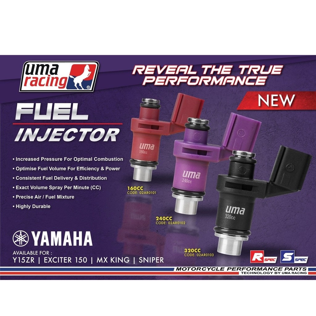 UMA RACING Y15 V2 / EXCITER 150 / MX KING / SNIPER FUEL INJECTOR 160 ...