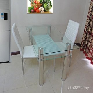 Small Apartment Double-Layer Dining Table Negotiation Book Rectangular ...