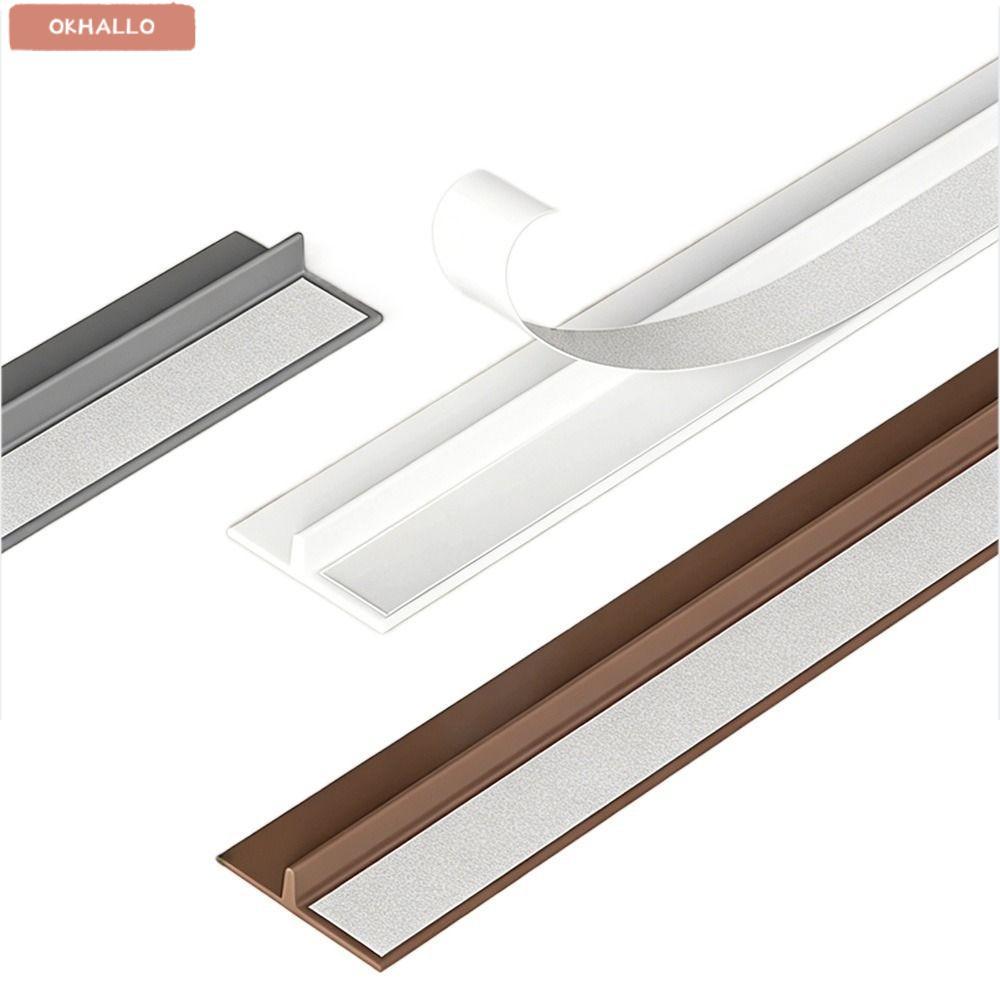 OKHALLO Seal Strip, 2.8M Self-Adhesive Cabinet Door Dust Strips, TPE ...