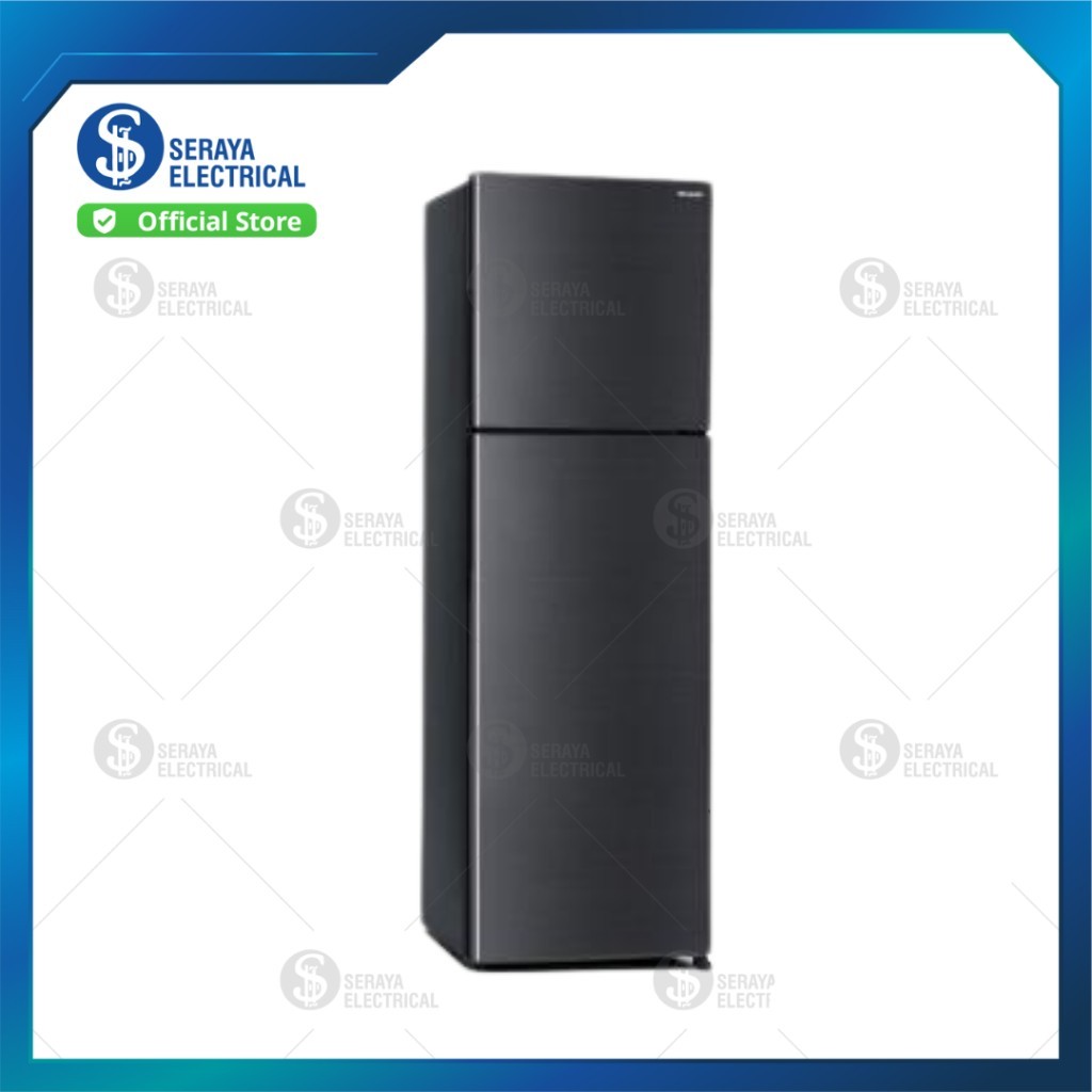 Sharp 280L Two Door Refrigerator SJ287MDS (Dark Grey) | Shopee Malaysia