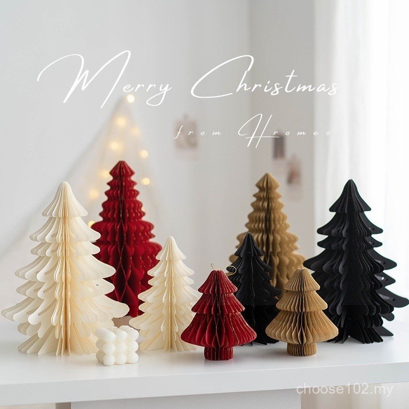 【SG stock Fast Shipping】Christmas decoration Desktop Origami Christmas ...