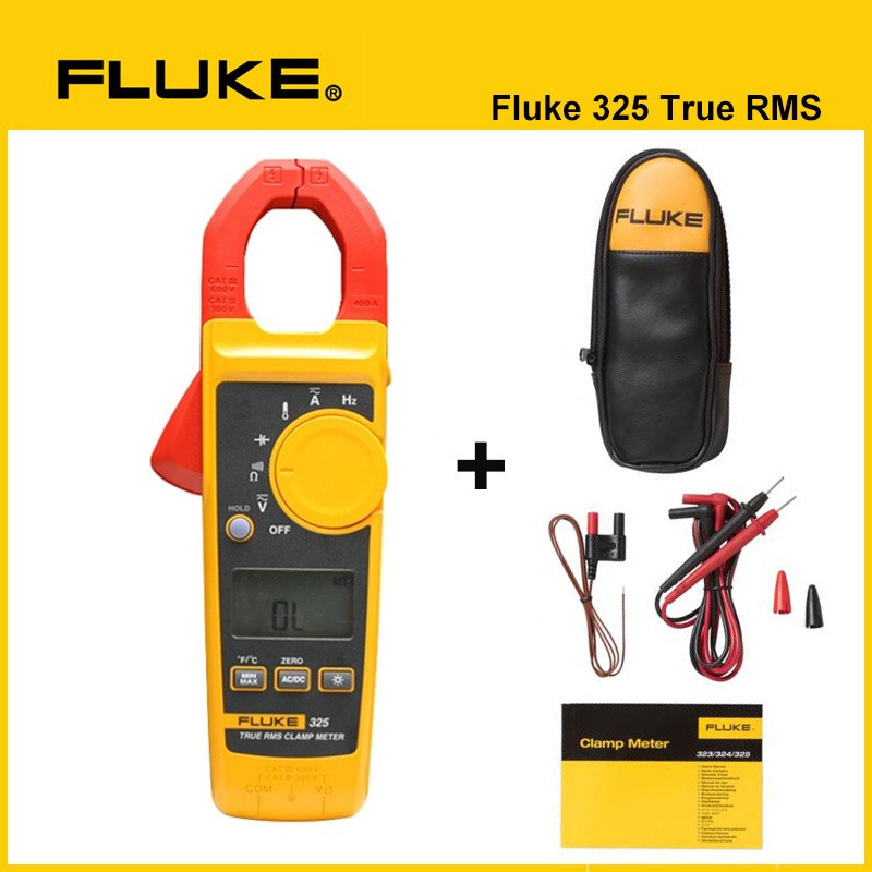 Original Fluke 325 True-RMS AC/DC High Precision Clamp Meter with ...