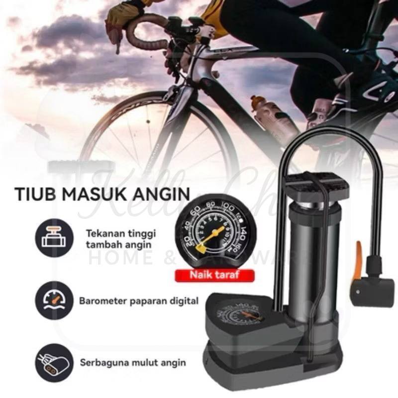 High Pressure Foot Pedal Double Cylinder Air Pump Pam Angin Tekanan ...
