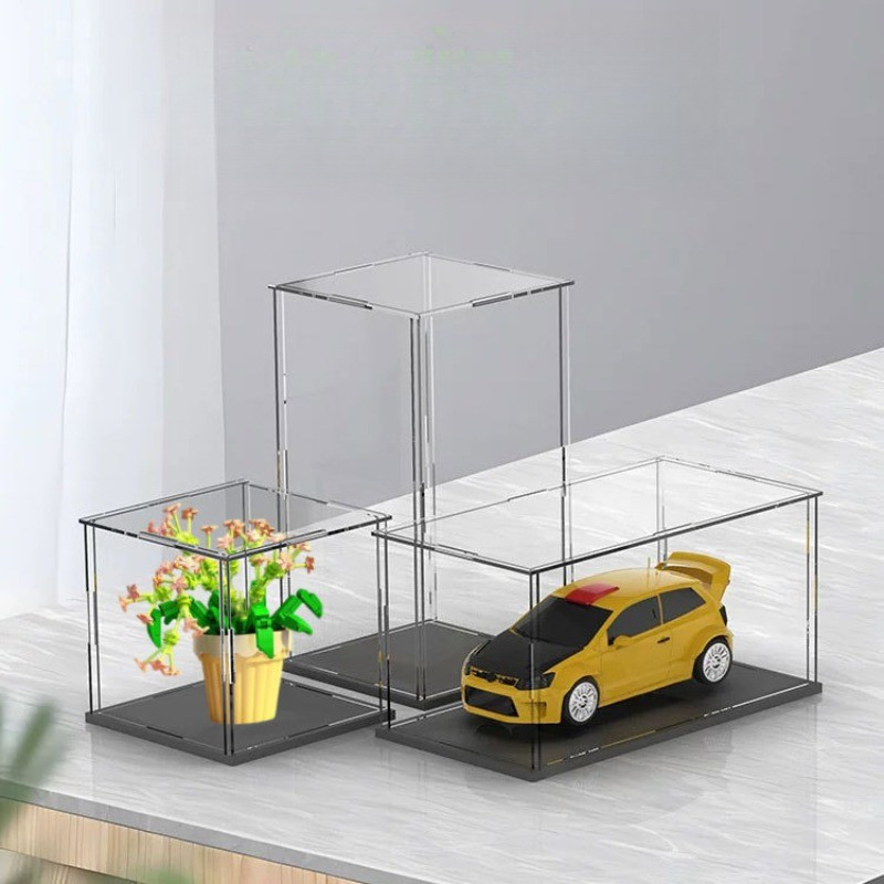 Model Display Box Doll Storage Box Acrylic Clamshell Collection Cabinet ...