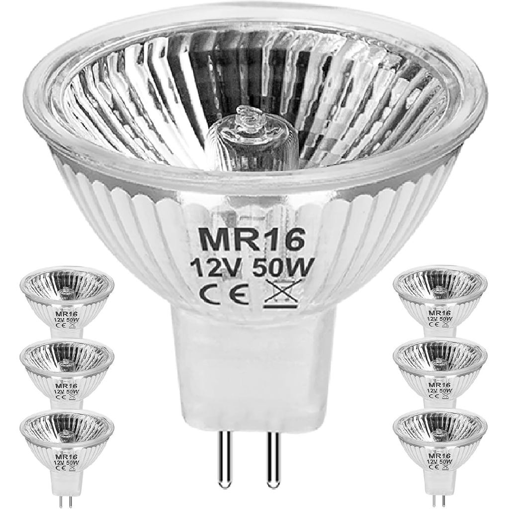 Mentol Lampu Halogen MR16 12V 50W 2 Pin, 6 Pek Mentol Halogen MR16 50W ...