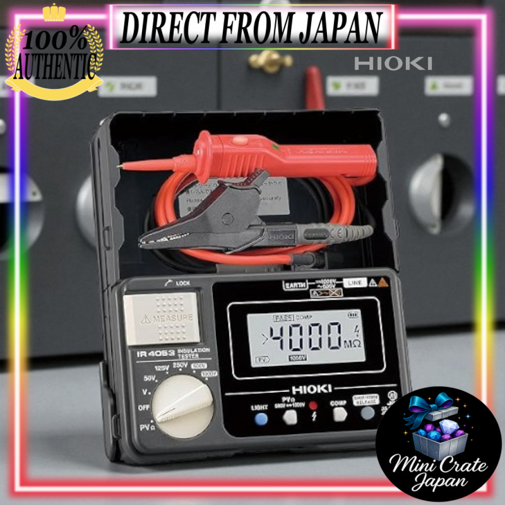 Hioki Electric Insulation Resistance Tester - Digital Megohmmeter with ...