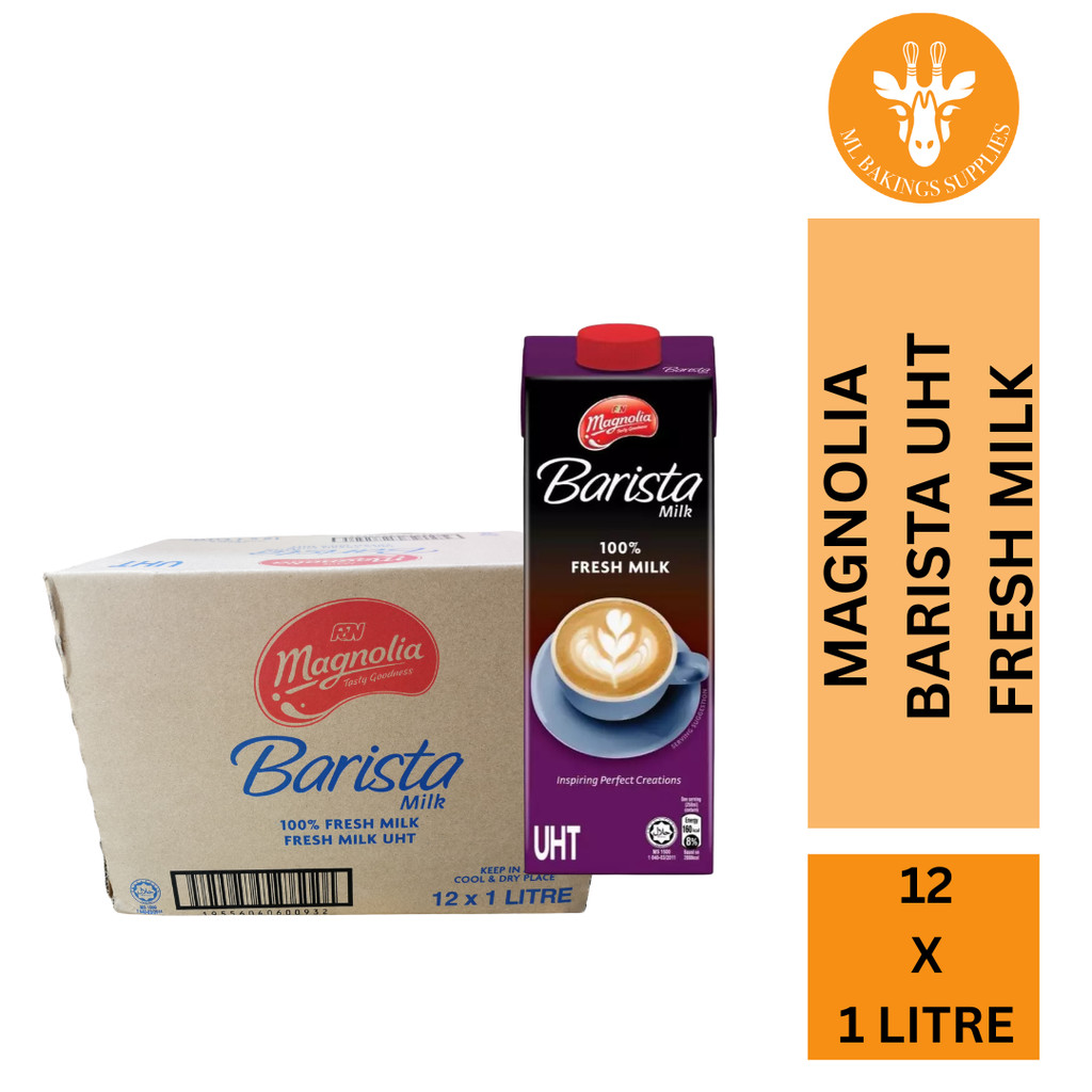 [READY STOCK] Magnolia Barista Full Cream Milk UHT 1L x 12 Pack- Susu ...