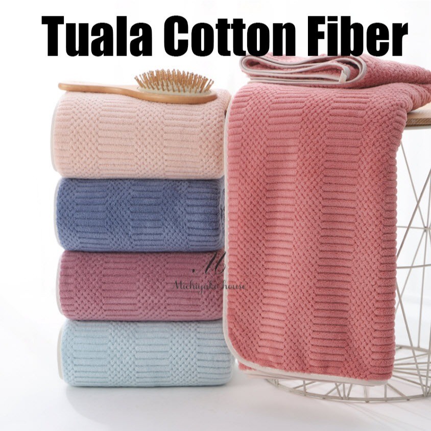 TUALA MANDI DEWASA KAIN TUALA BESAR COTTON FIBER SERAP AIR BEST ...