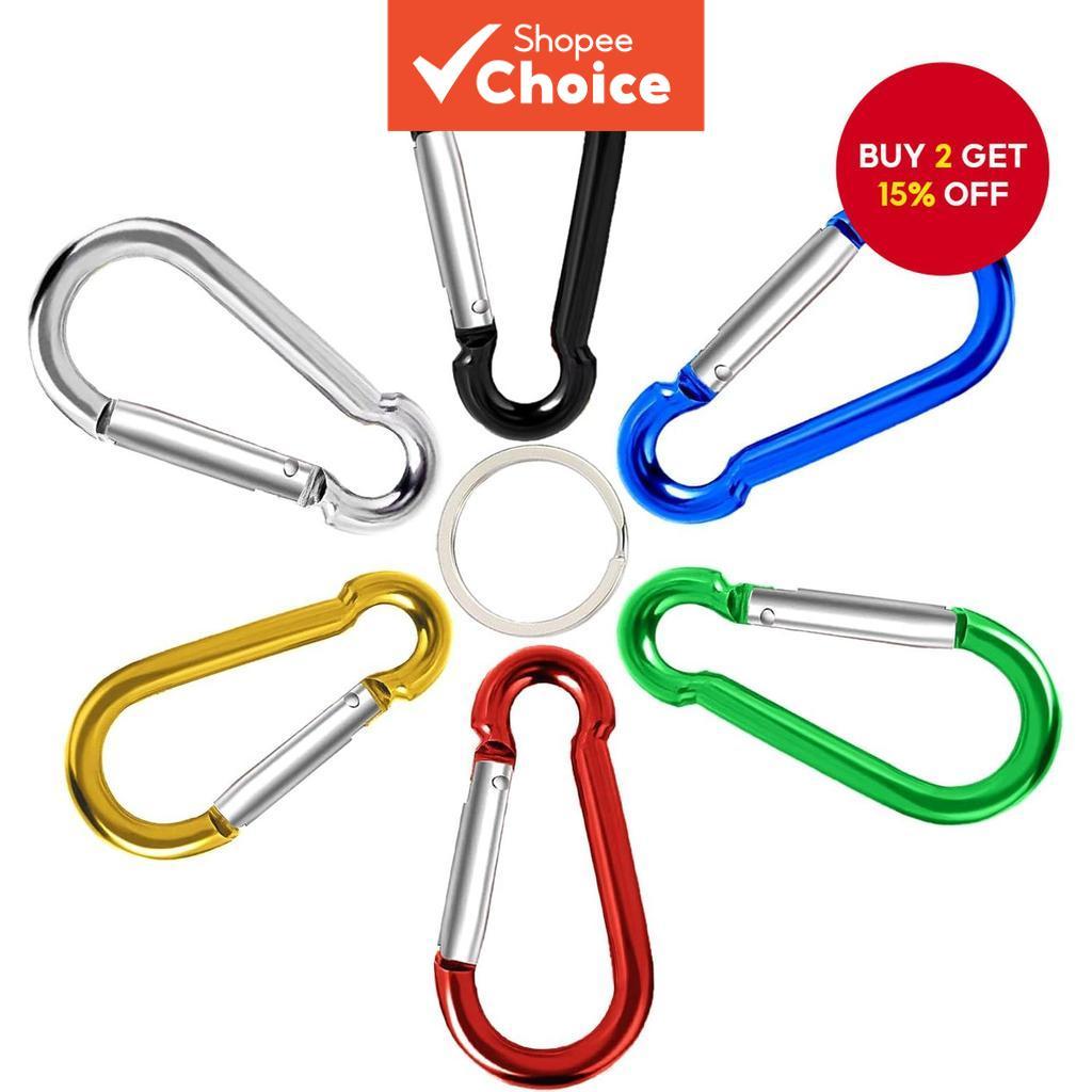 5-20pcs Aluminum Alloy Carabiners - Small Camping Karabiners For Keys ...